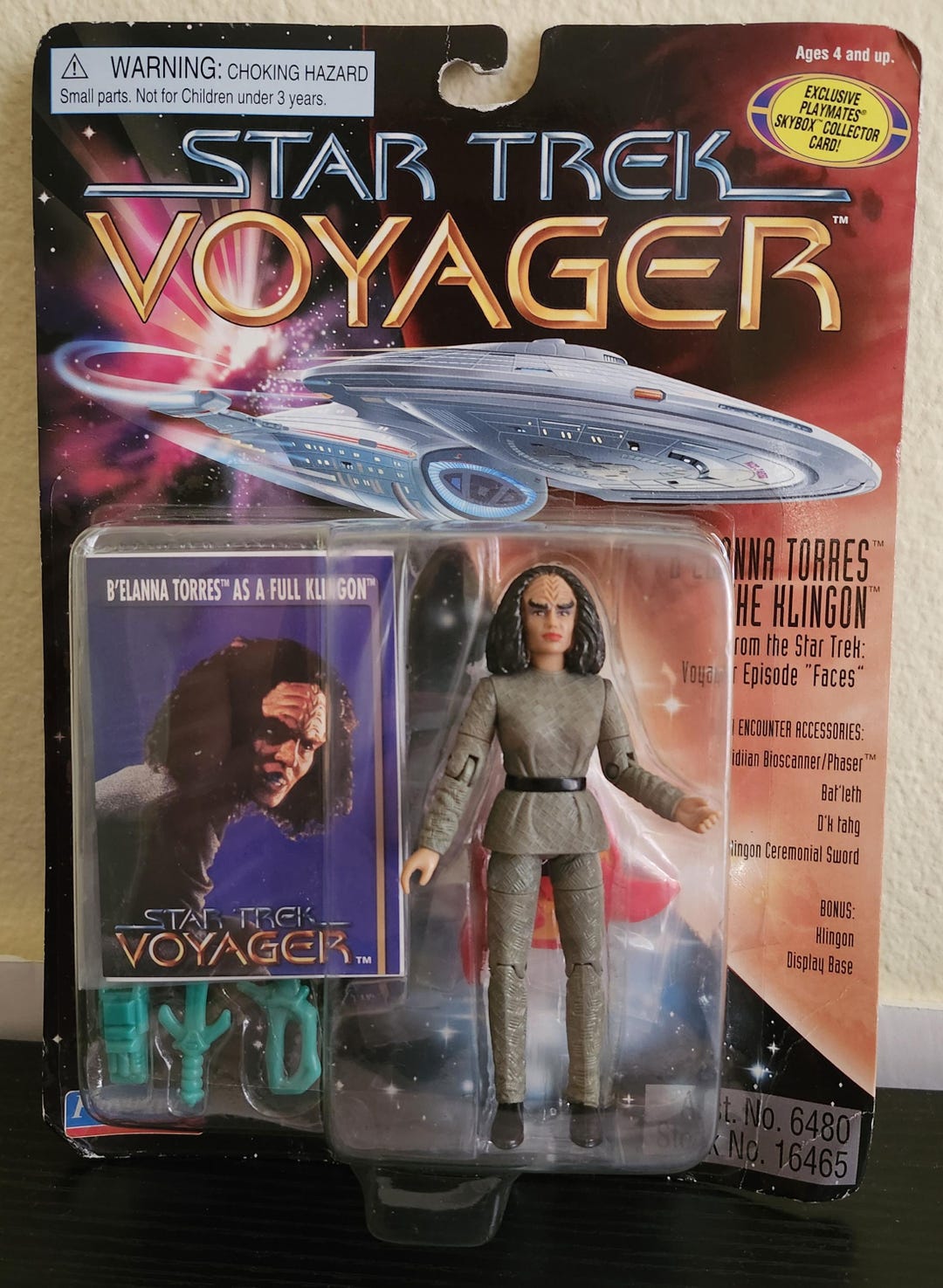 1996 Playmates Toys Star Trek Voyager B'elanna Torres Klingon Action ...