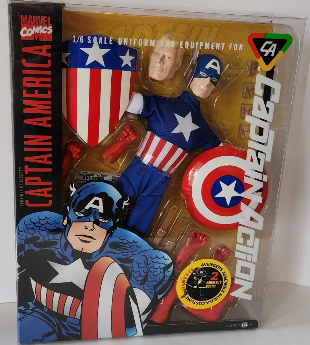 Captain Action 1/6 Scale Marvel Comics Captain America Action - Etsy