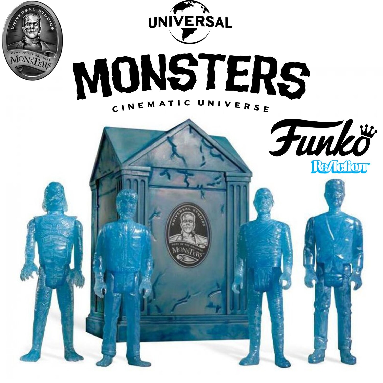 SDCC Funko Super7 Universal Monsters Crypt Reaction Figure Set Creature ...