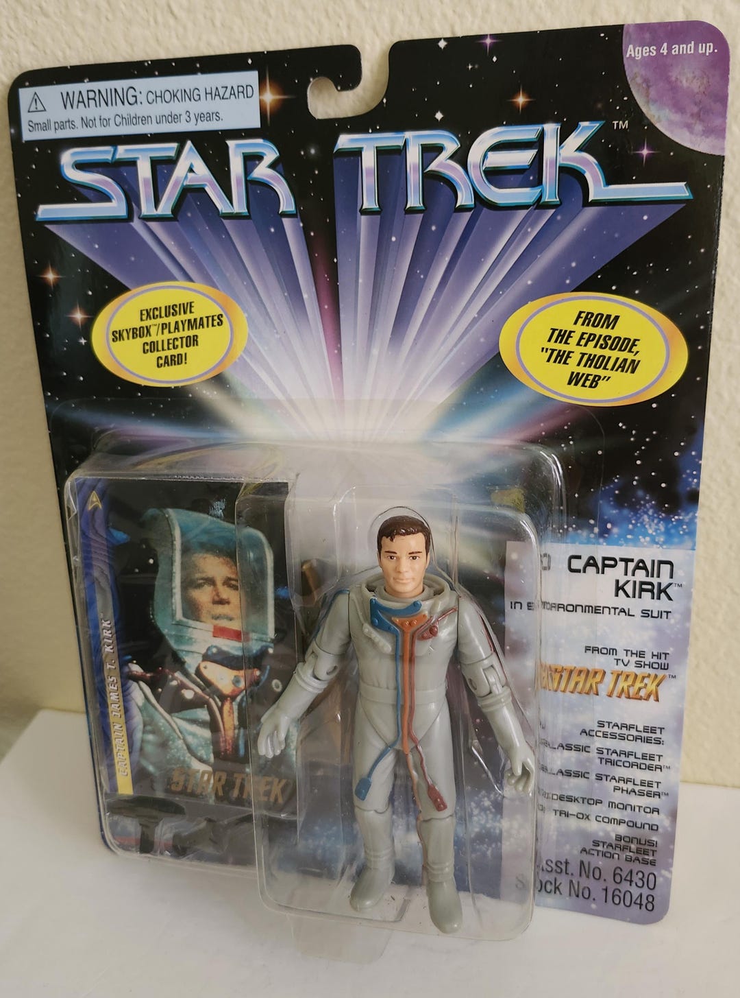 1997 Playmates Toys Star Trek Captain Kirk Environmental Suit Action ...