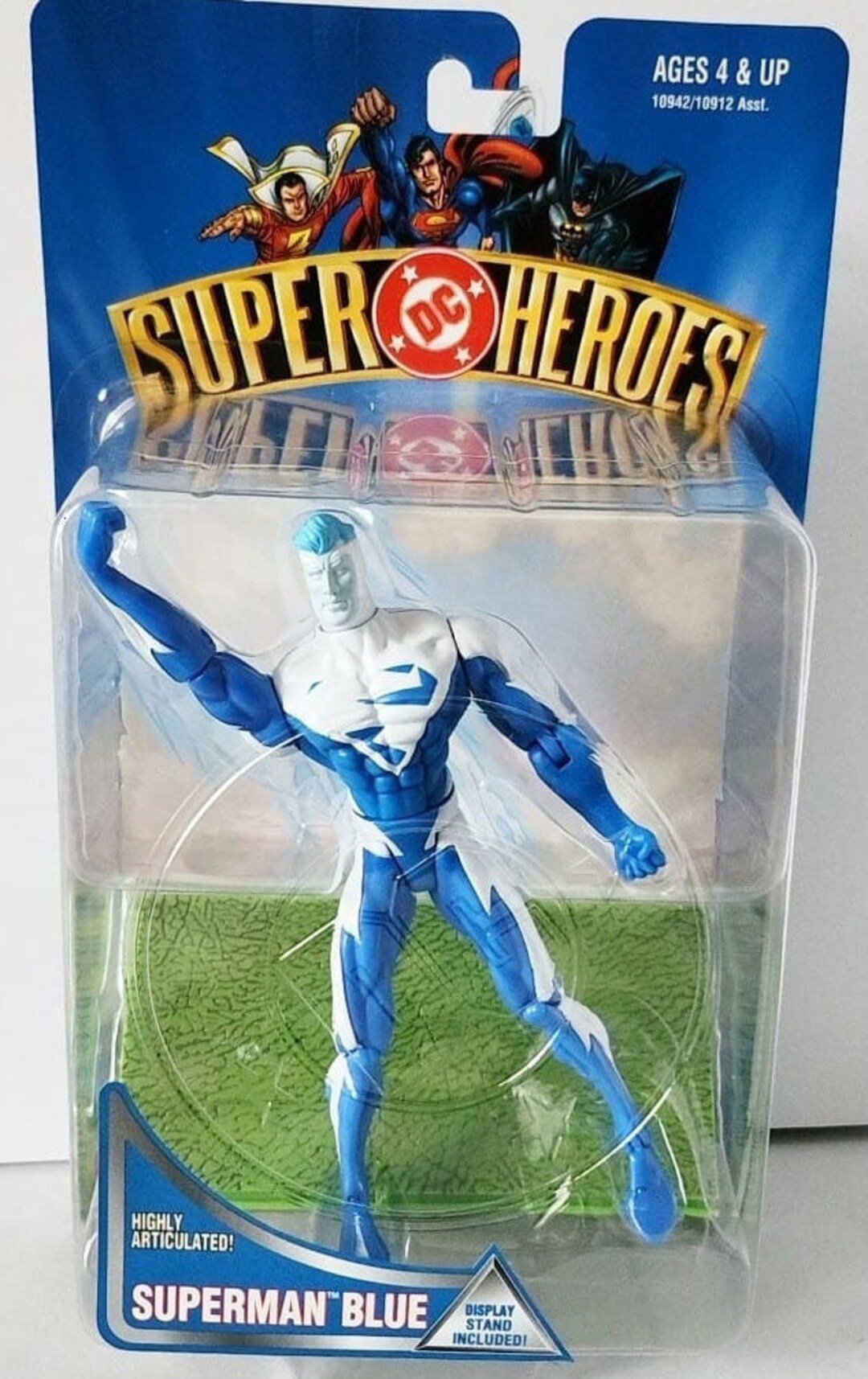 1999 Hasbro DC Super Heroes Superman Blue Action Figure New in Package ...