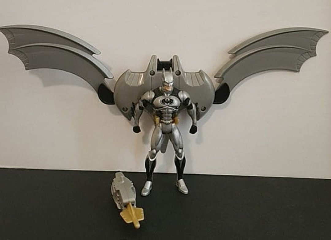 1997 Kenner Batman & Robin Blast Wing Batman Action Figure Complete ...