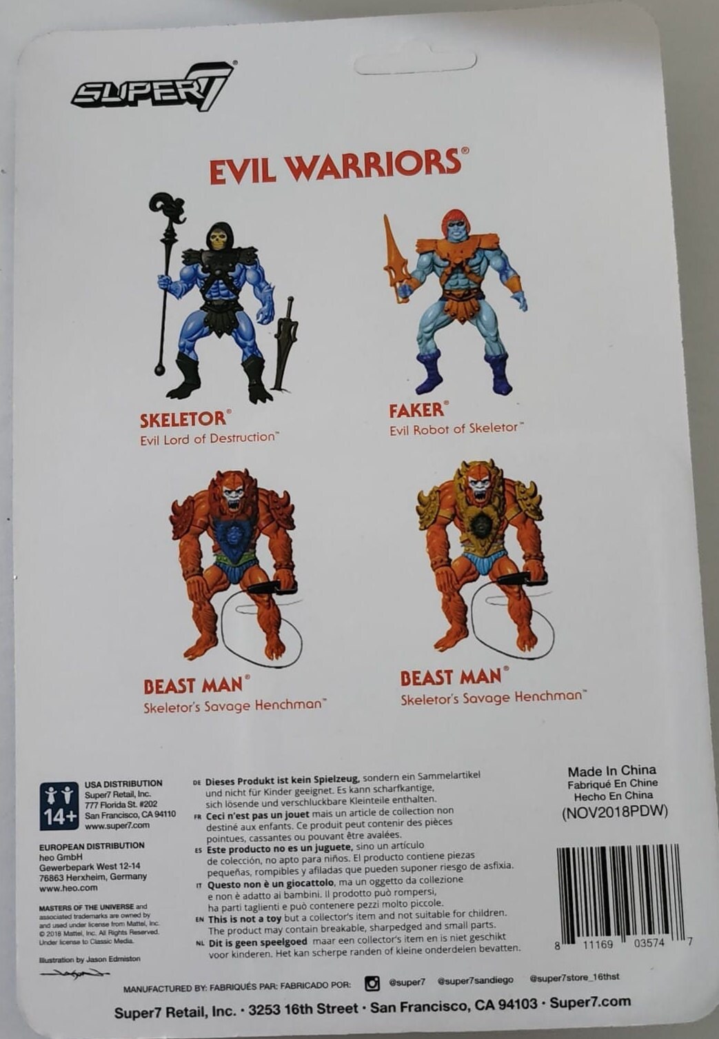 Super7 Masters of the Universe Weapons Pack Beastman Reaction - Etsy