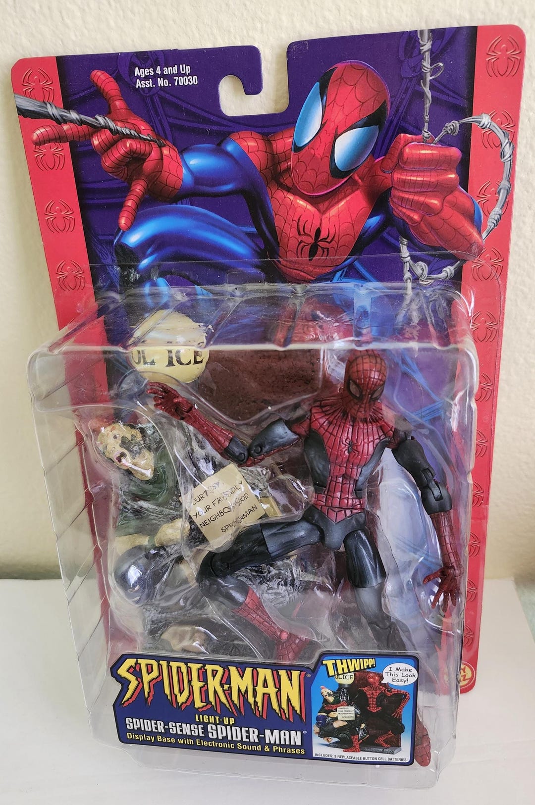 2002 Toy Biz Spider-man Light up Spider Sense Spider-man Action Figure ...