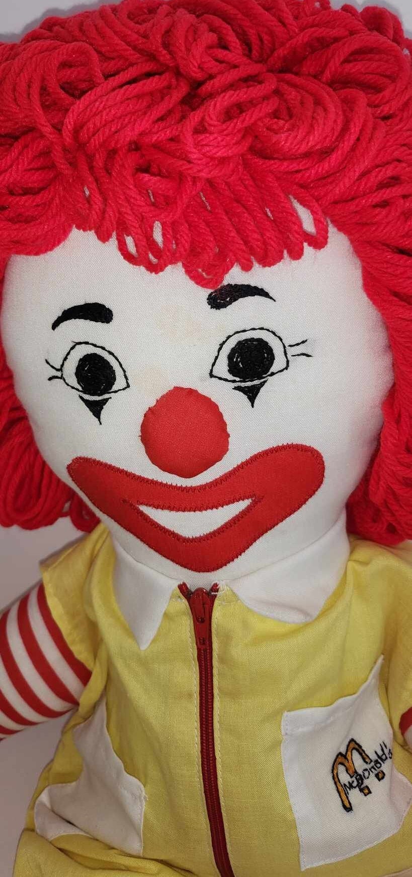 Vintage Ronald Mcdonald 26 Inch Plush Doll Removable Shoes Good ...