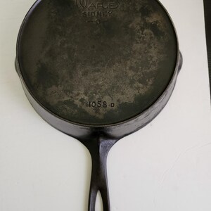 Antique 1920 Wagner Ware 10 Inch Cast Iron Skillet Sidney O 1058 D With ...