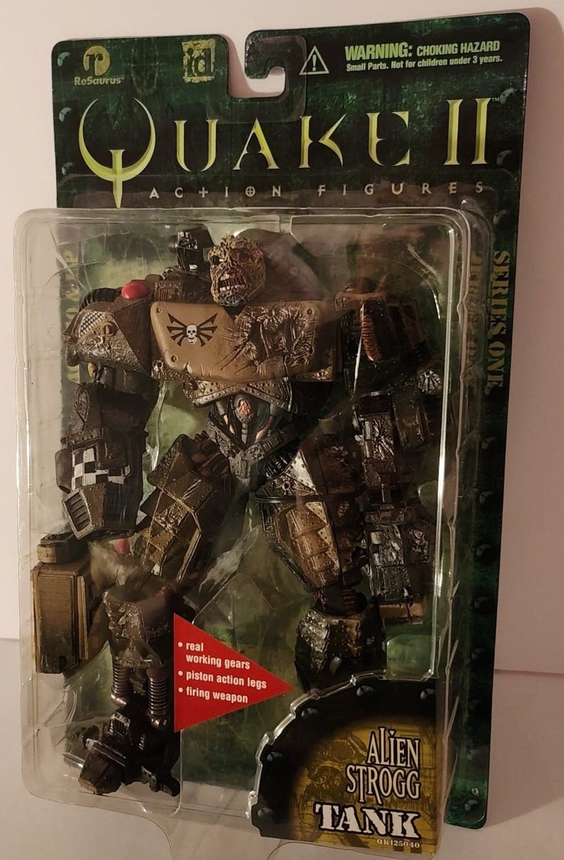 1997 Resaurus QUAKE II Video Game Series 1 Alien Strogg Tank Action ...