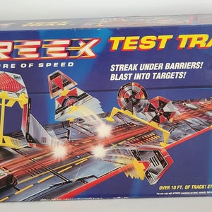 1991 Mattel Hot Wheels STREEX Test Trax 10 Feet Track With Car Launcher ...