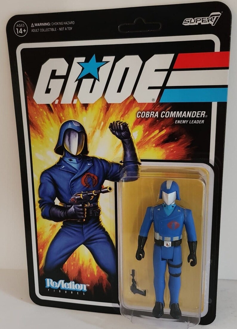 Super7 GI Joe Cobra Commander Reaction Figure New Sealed - Etsy