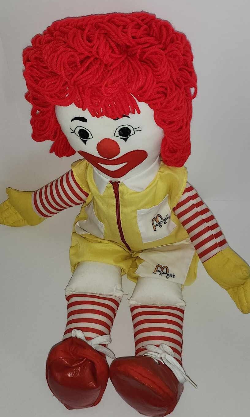 Vintage Ronald Mcdonald 26 Inch Plush Doll Removable Shoes Good ...