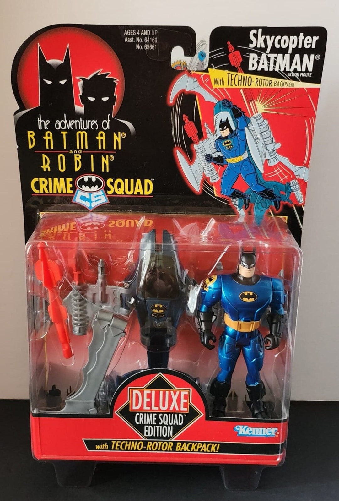 1995 Kenner the Adventures of Batman and Robin Skycopter Batman Action ...