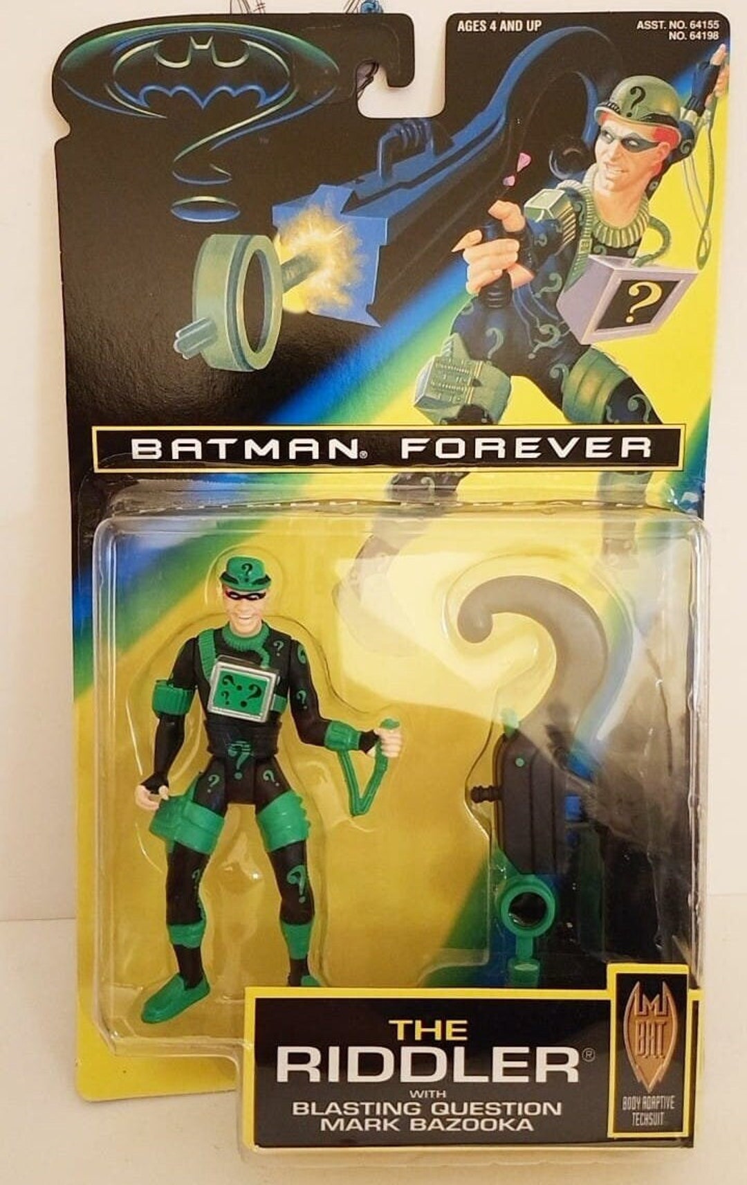 1995 Kenner Batman Forever the Riddler Bazooka Action Figure New Sealed ...