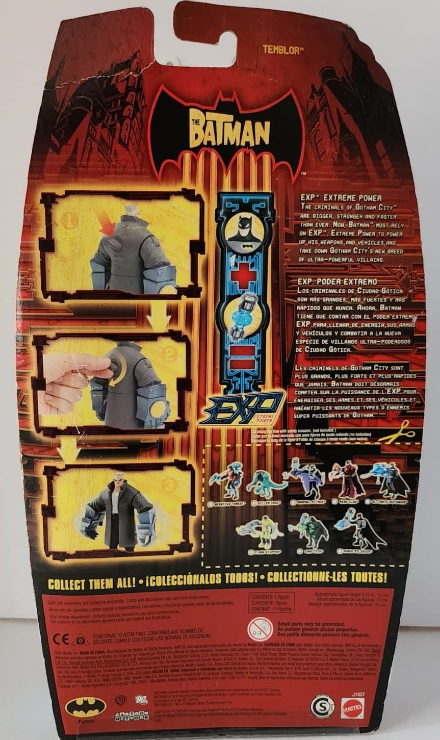 Mattel the Batman Animated Series Temblor Action Figure New Sealed ...