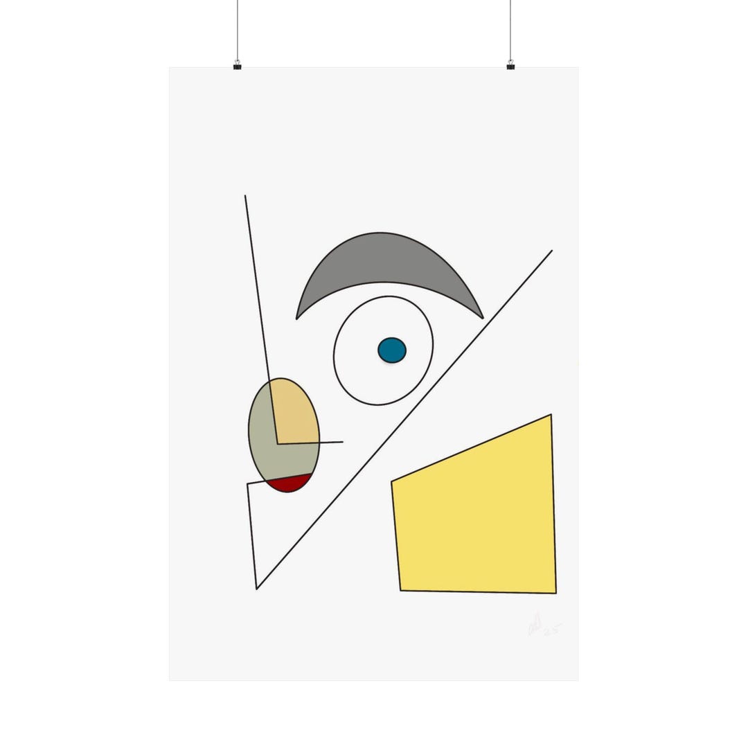Vertical Posters, Abstract Line Portrait, Wall Art Print, Home Decor ...