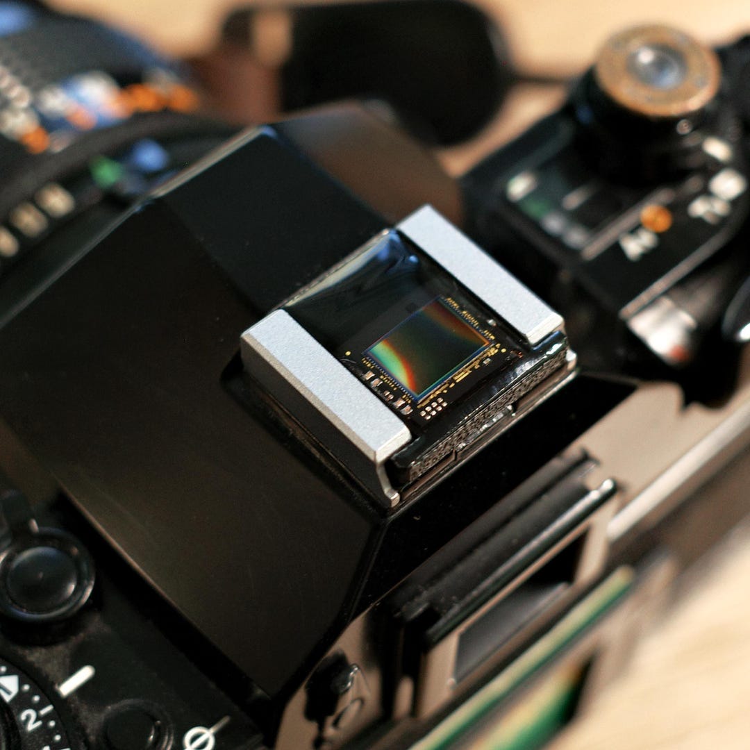 Upcycled CMOS Sensor Hot Shoe Cover – Reflective DSLR Camera Accessory ...