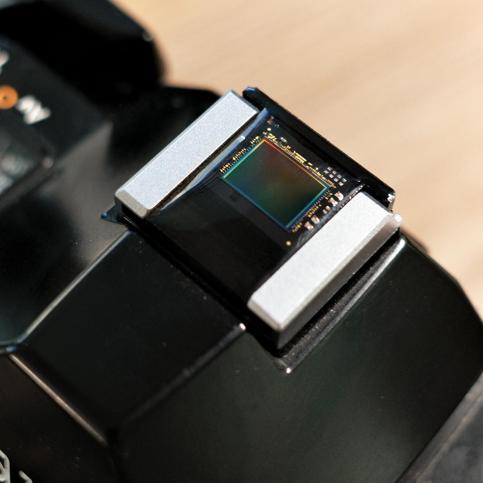 Upcycled CMOS Sensor Hot Shoe Cover – Reflective DSLR Camera Accessory ...