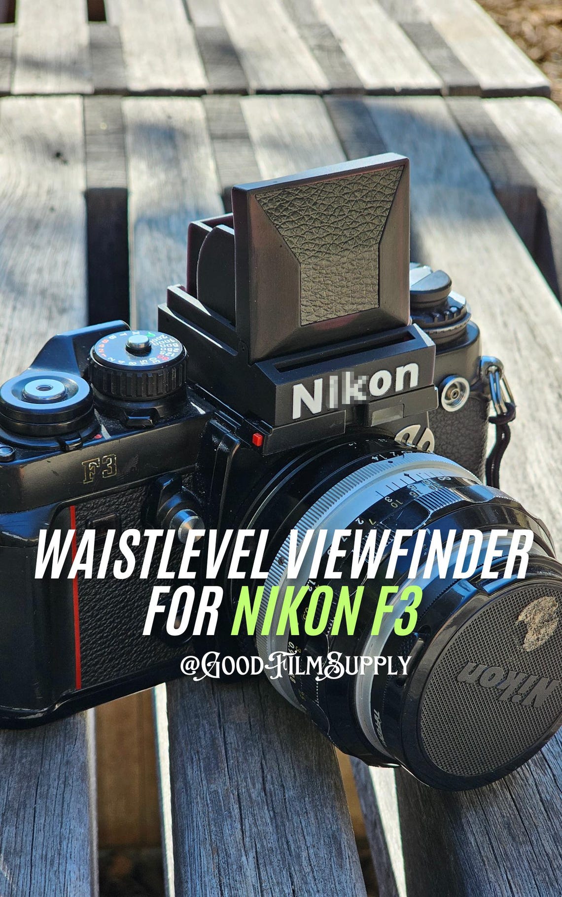 3D Printed Nikon F3 DW-3 WLVF – Waist Level Viewfinder W/ Magnifier ...