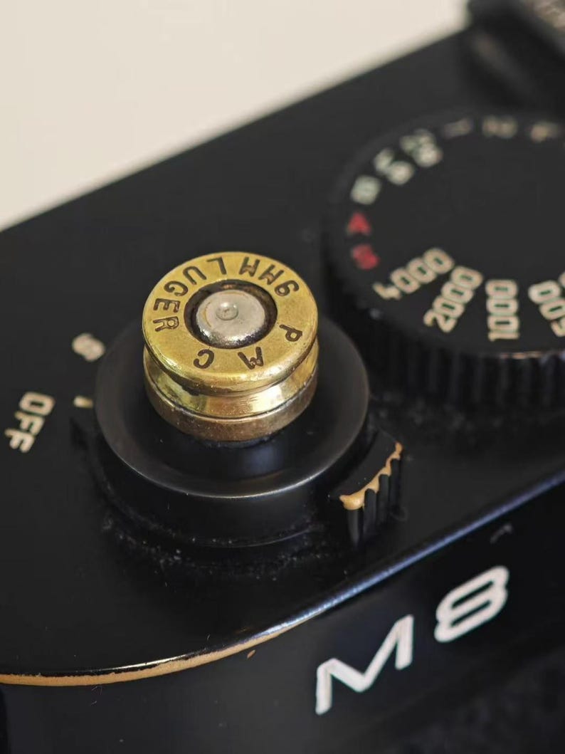 Brass Bullet Shutter Release Button – Recycled Primer for Film & DSLR ...