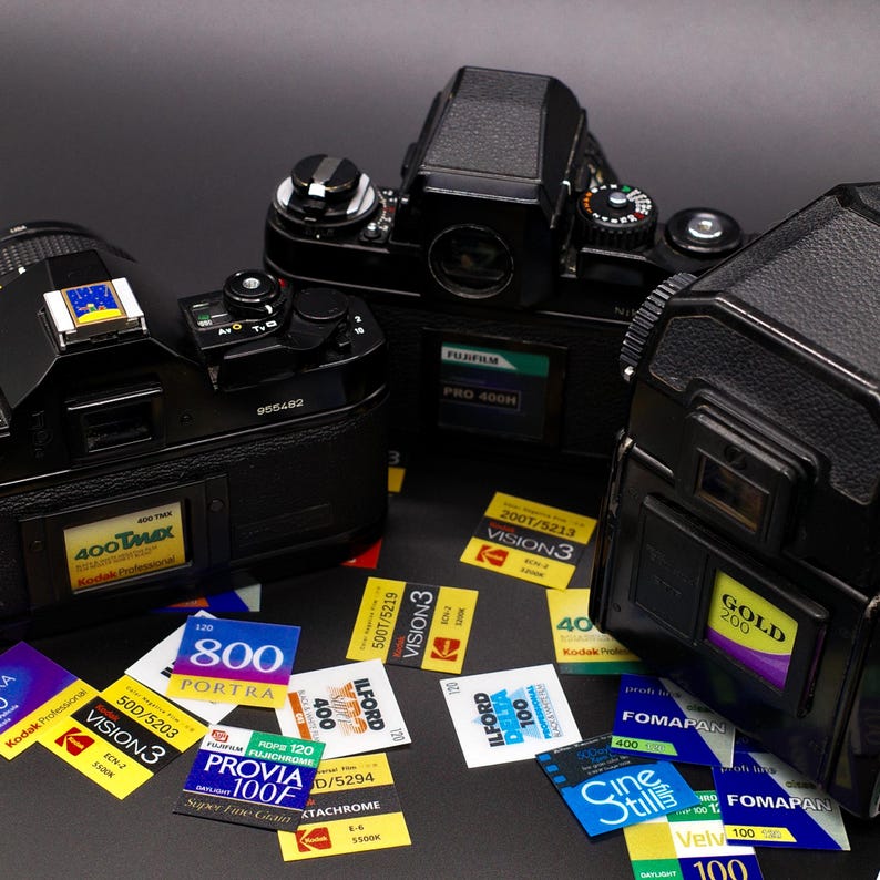 Film Stock Reminder Tabs – ISO Memo Cards & Sticky Inserts for Analog ...