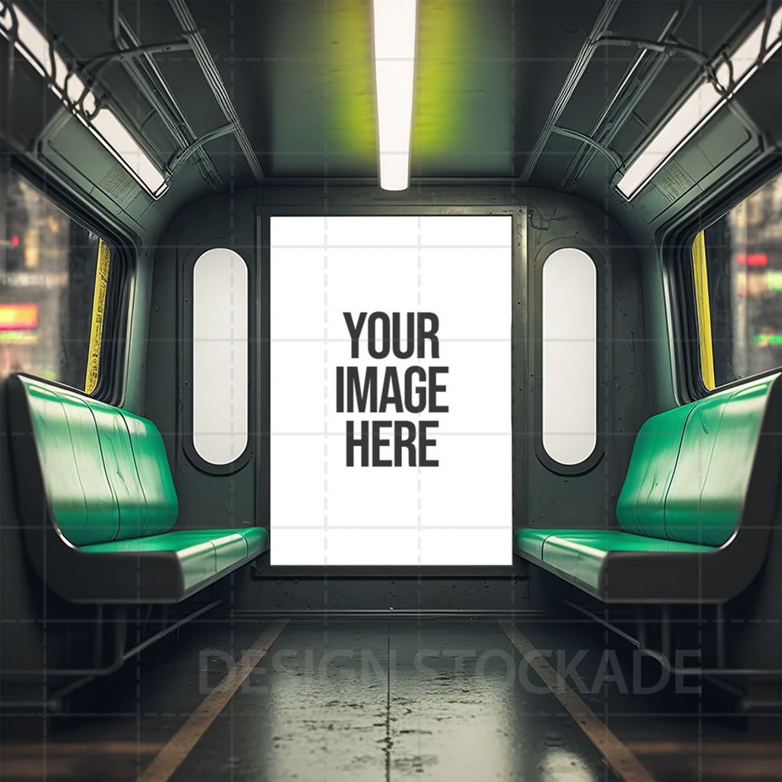 Subway Poster Mockup 1 - Etsy