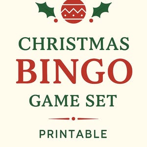 Christmas Bingo Printable Game – Kids Classroom Activity – Holiday ...