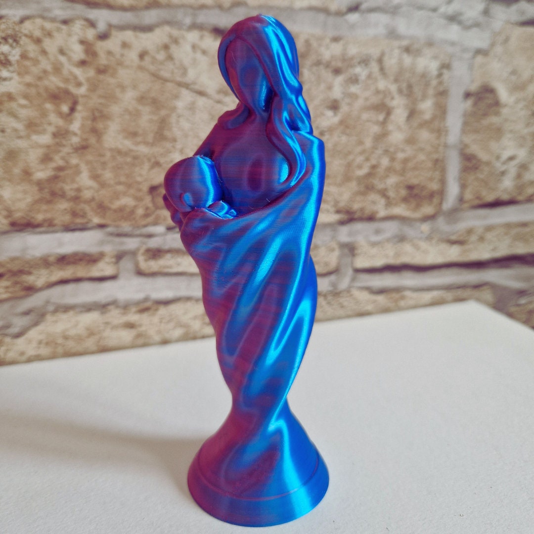 Motherly Love: 3D Printed Statue of Mom and Baby - Etsy