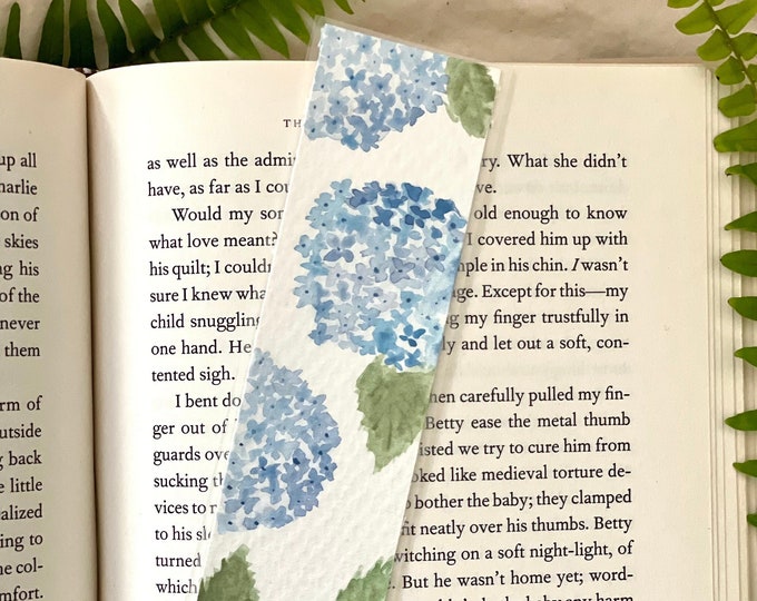 Bookmarks for Book Lover Gift for Reader Hand Painted Hydrangea Gift ...