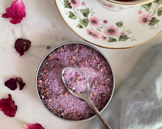 Organic Rose Sugar Tea Lover Gift Tea Party Shower Rimming Sugar Mother ...