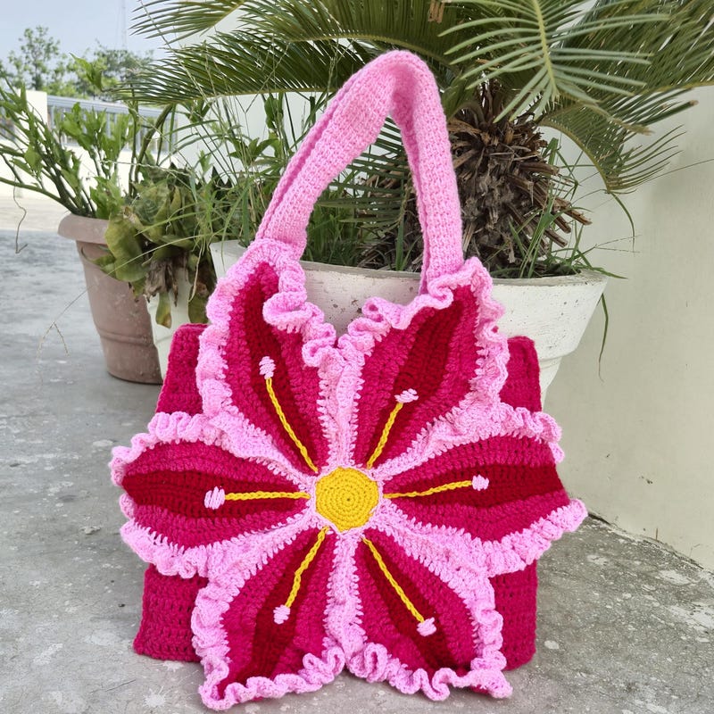 Lilies Bag Crochet Pattern - Etsy