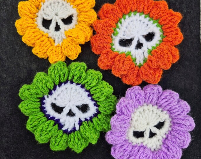 Daisy Skull Crochet PATTERN - Etsy Canada