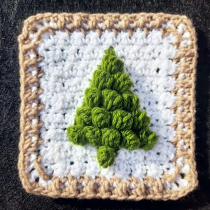 Christmas Tree Afghan: Crochet Pattern, Holiday Winter Blanket, Vintage ...