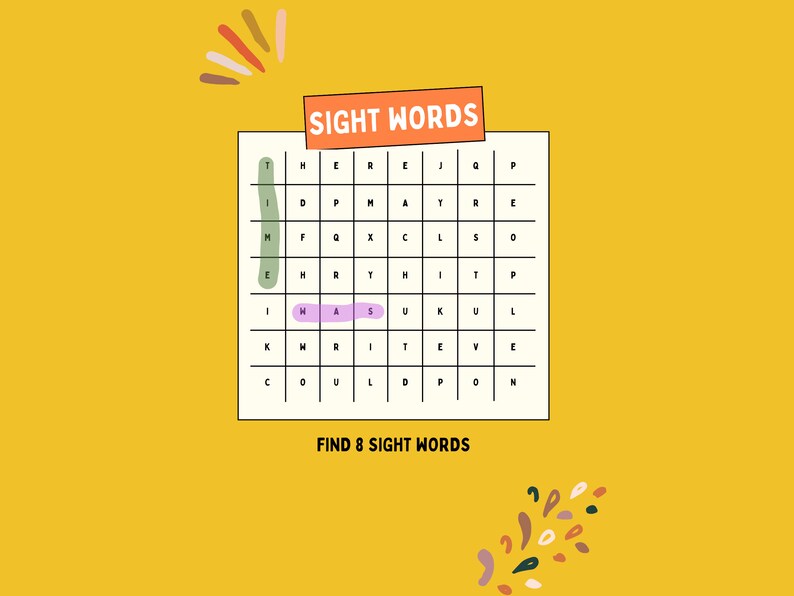 Digital Sight Words Fry's First 1-100 List Printable - Etsy