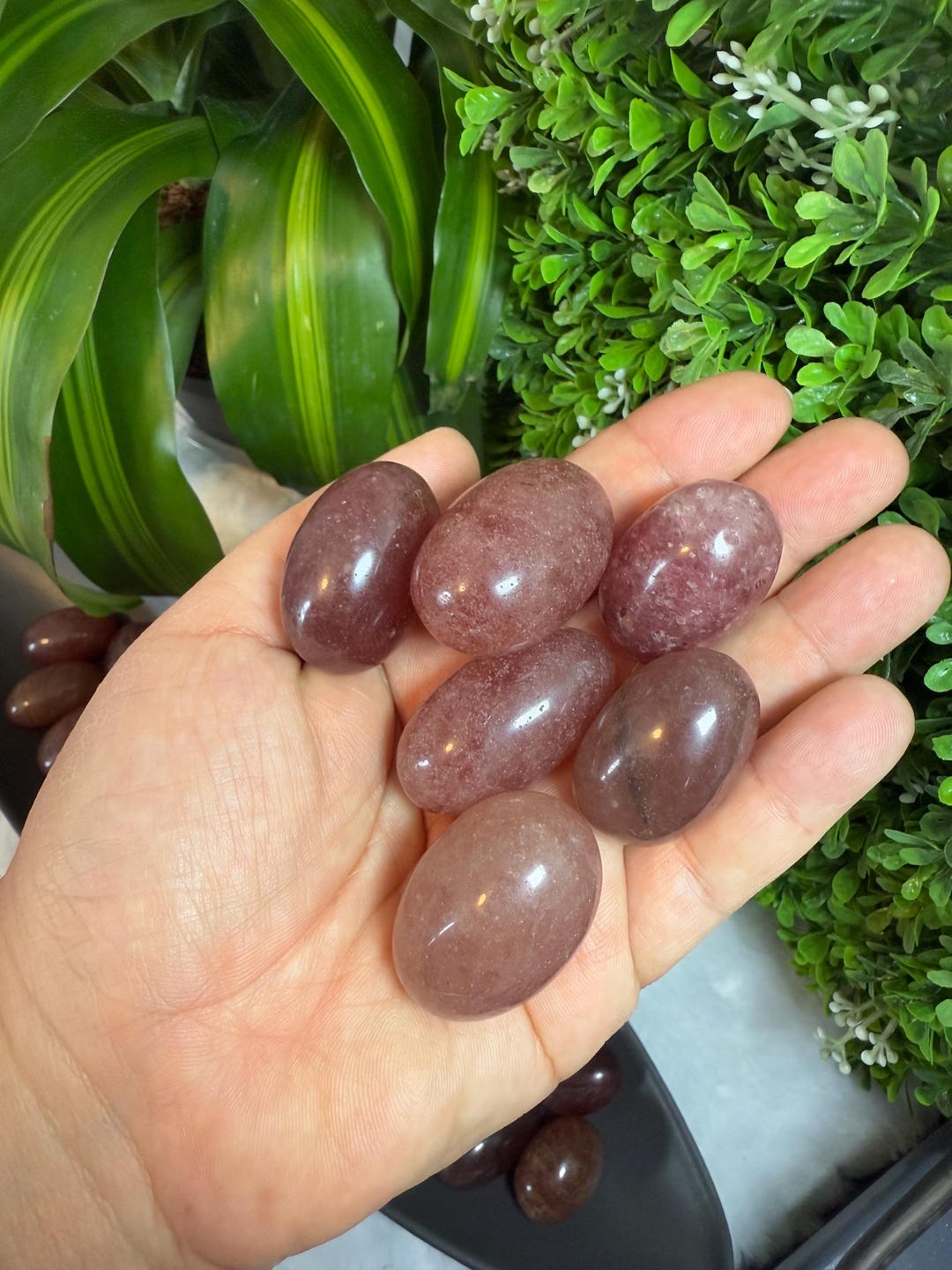 Strawberry Quartz Tumbled Stone - Etsy