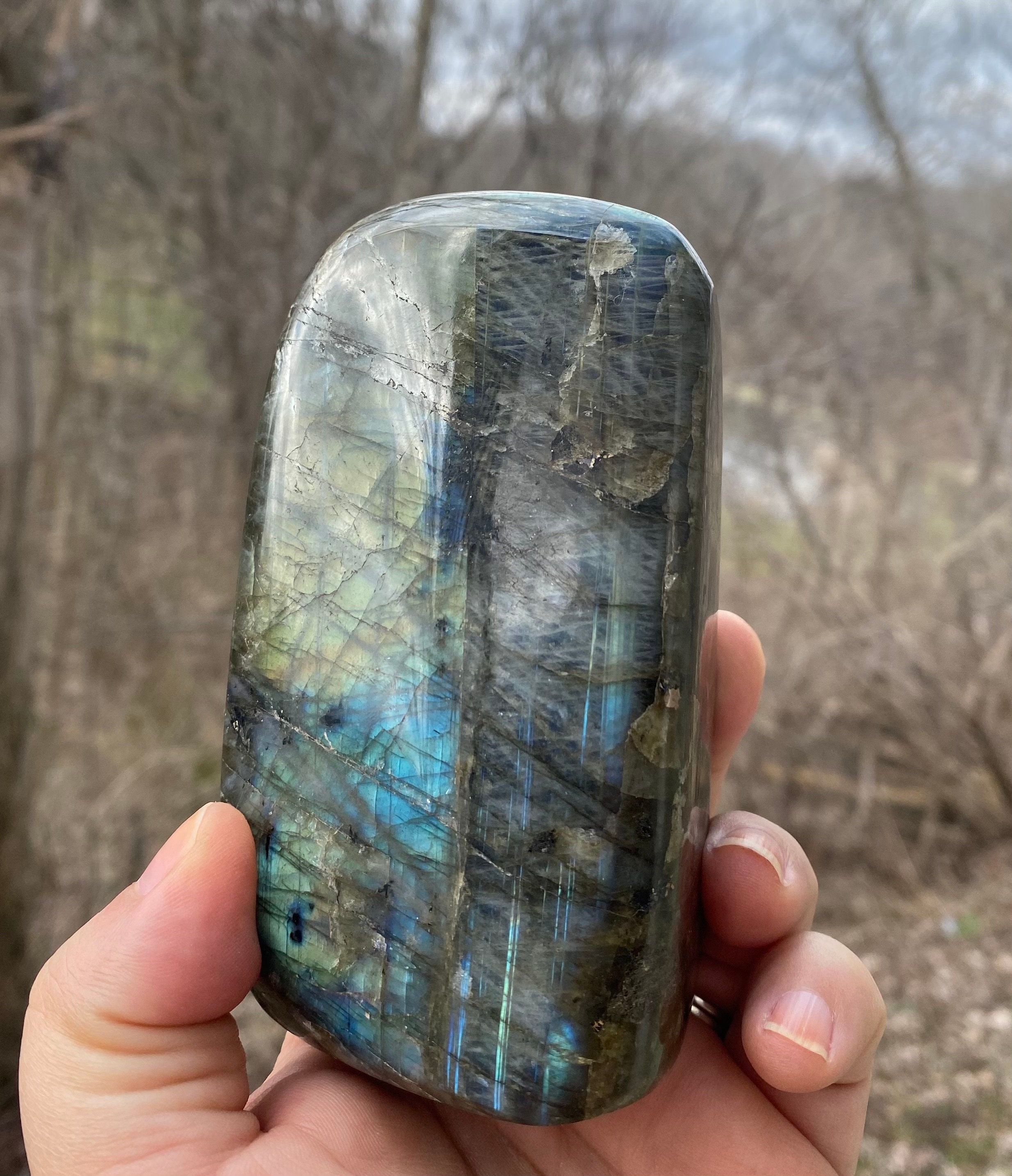 Labradorite Free Form Self Standing - Etsy
