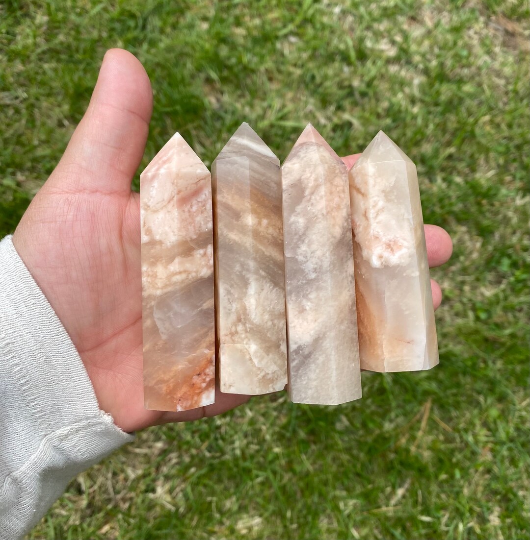 Pink Aventure Calcite Points you Pick - Etsy