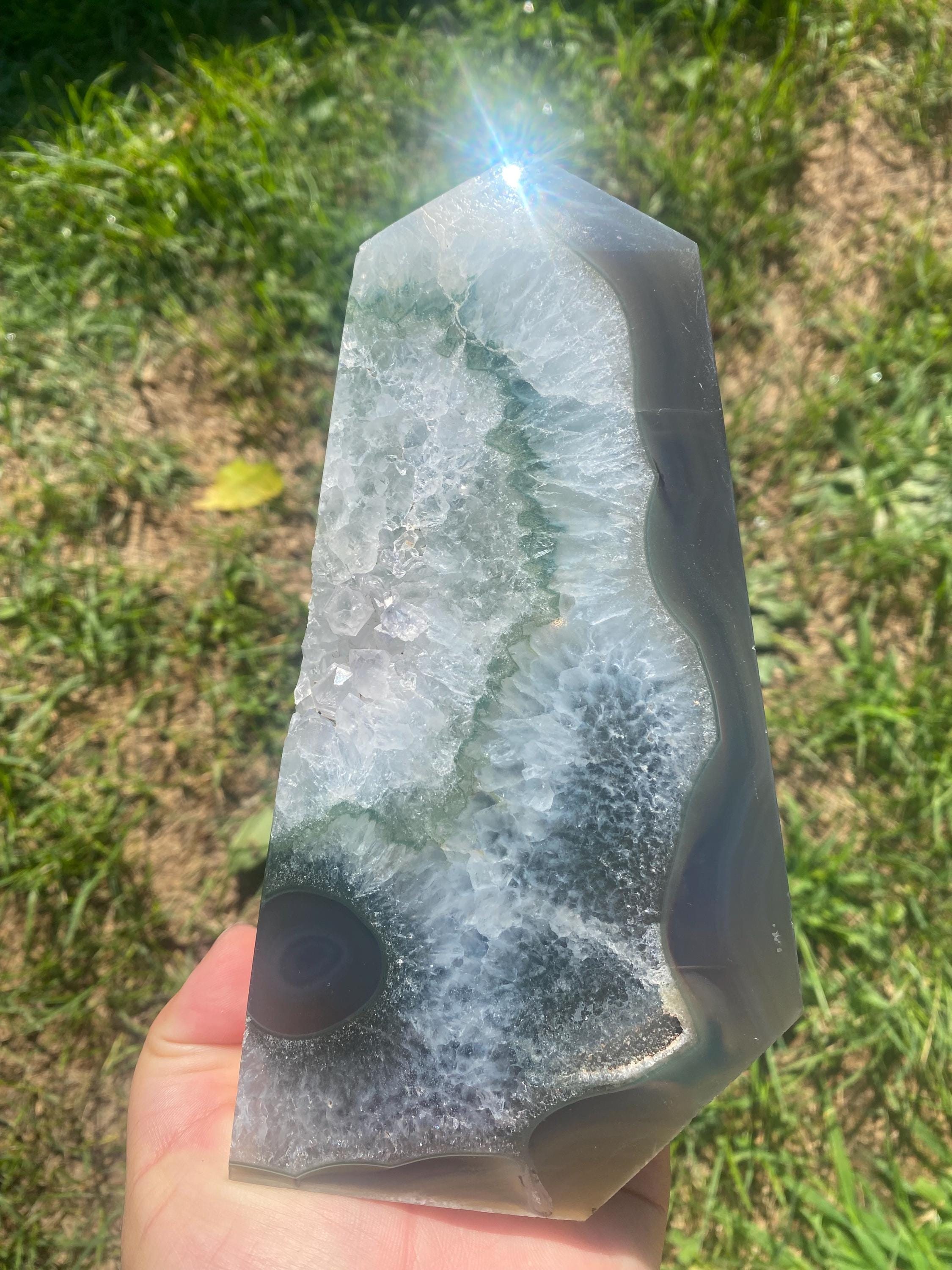 Moss Agate Free Form | Green Quartz Free Form | Crystal Quartz Free ...