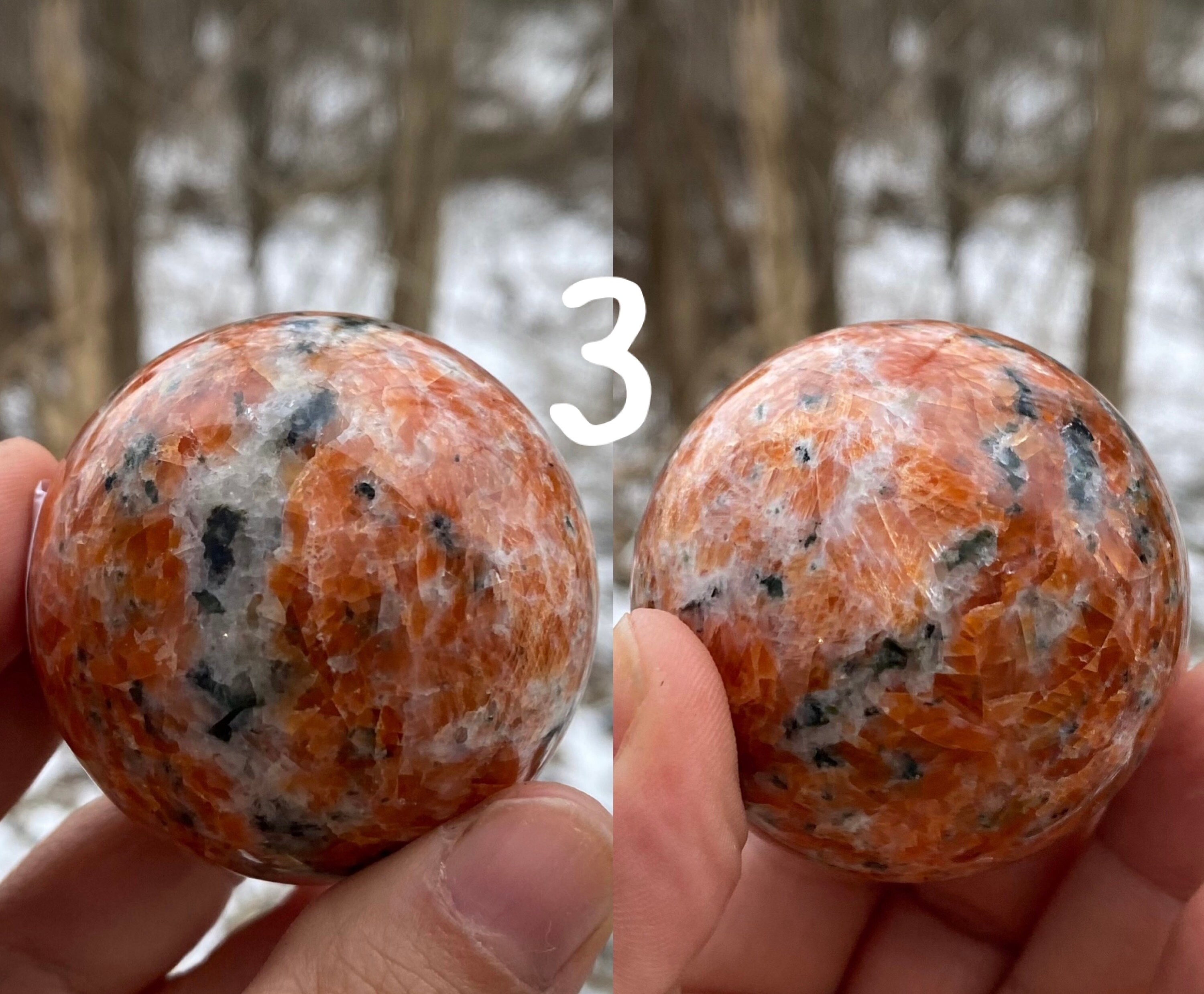 Sunstone Sphere Chinese Sunstone Sphere - Etsy