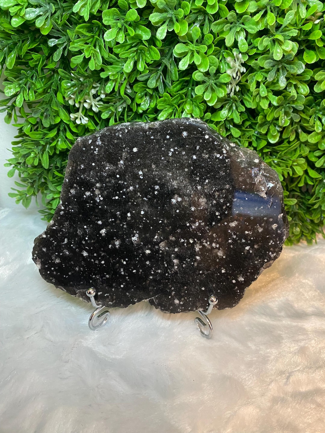 Ice Obsidian Ice Obsidian Slab Galaxy Slab Galaxy Slice - Etsy
