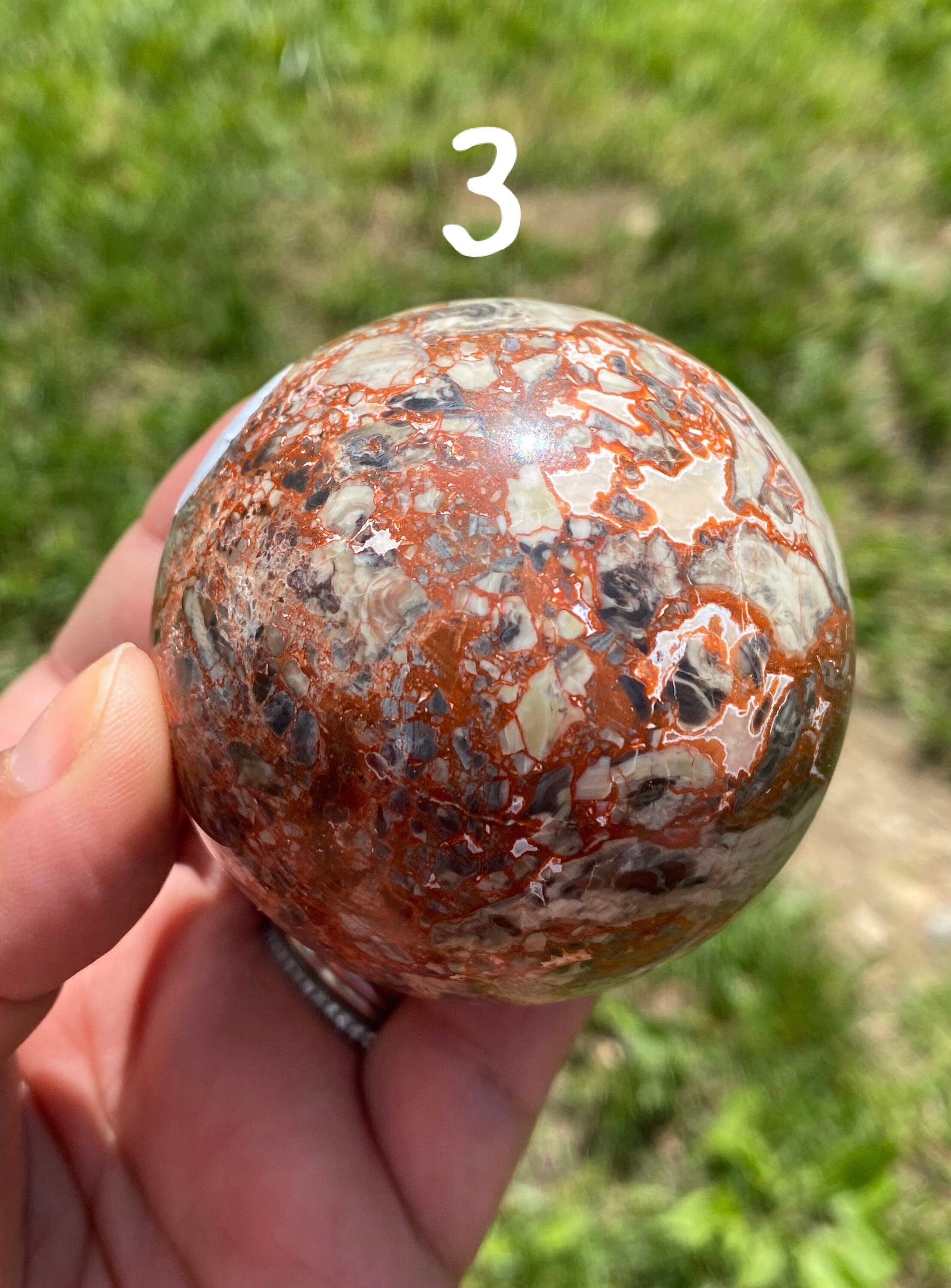 Money Agate Sphere | Leopard Sphere - Etsy