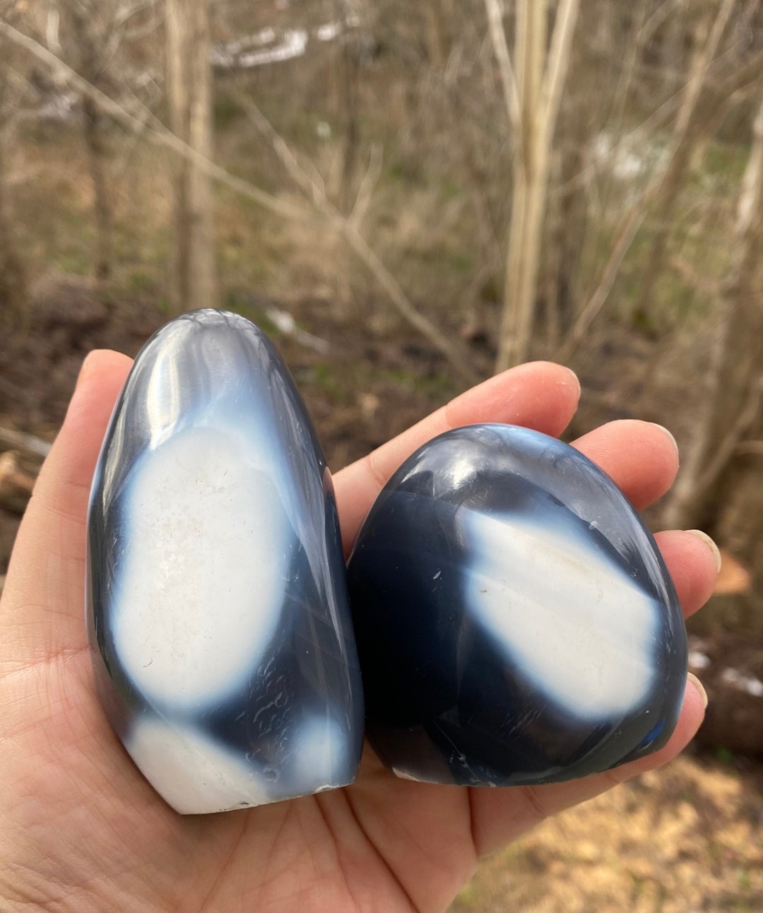 Orca Agate Free Form Self Standing - Etsy