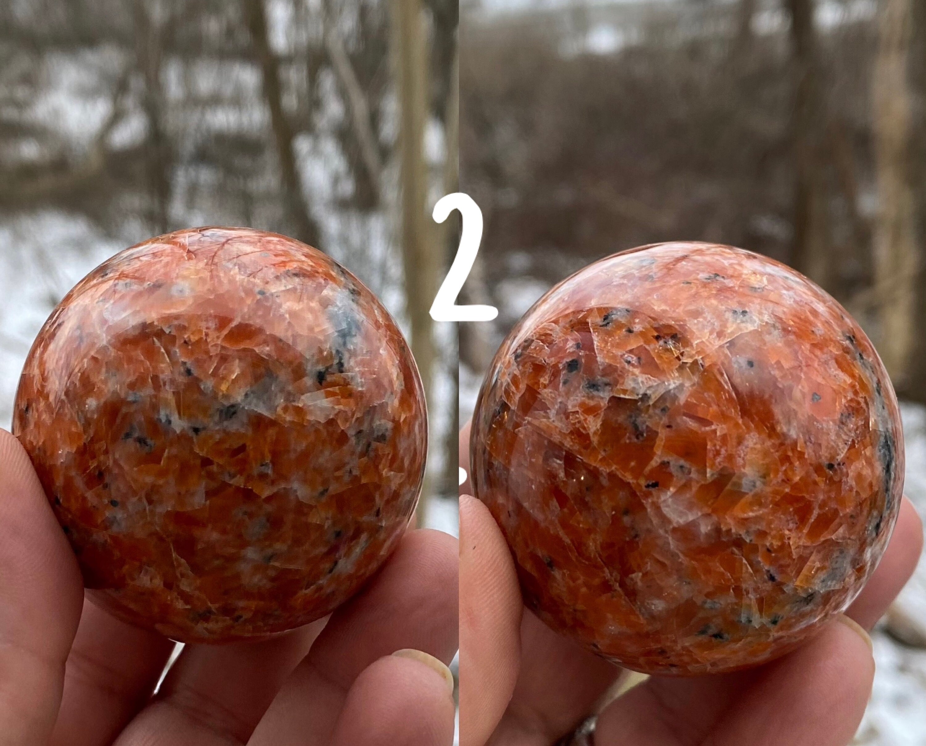 Sunstone Sphere Chinese Sunstone Sphere - Etsy