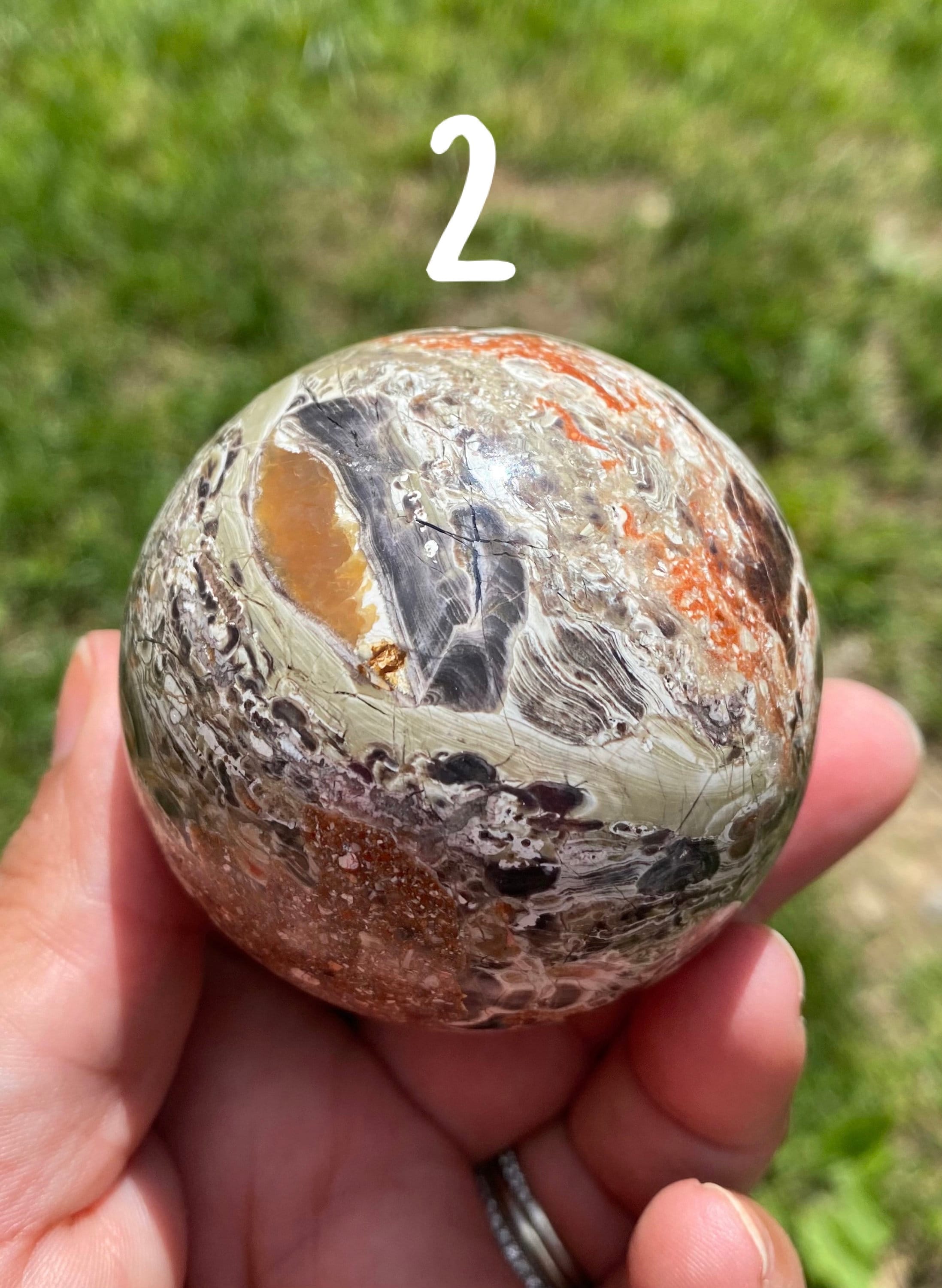 Money Agate Sphere | Leopard Sphere - Etsy