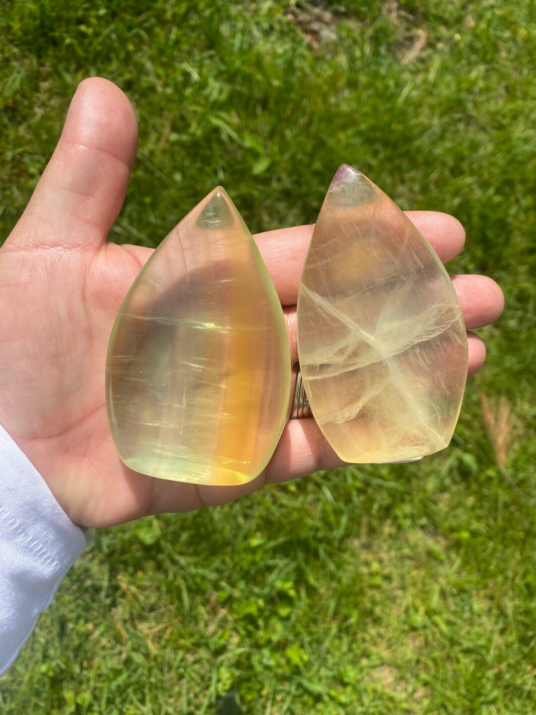 Yellow | Green Candy Fluorite Free Forms - Etsy