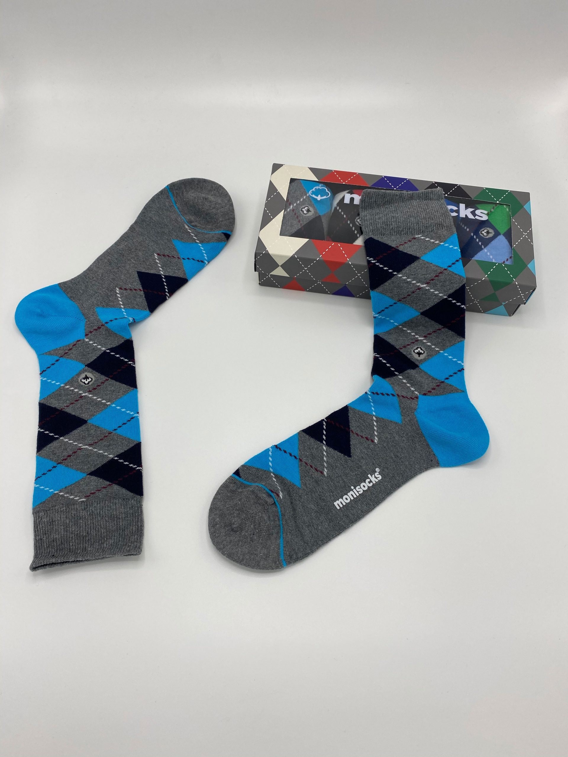 4-pack Multi-color Argyle Pattern Socks Gift Set - Etsy