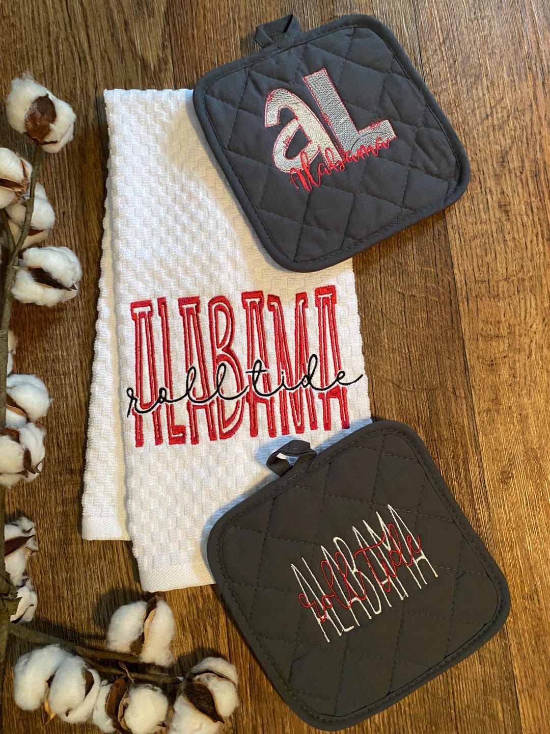 Alabama Roll Tide 3 Piece Kitchen Set, Roll Tide Kitchen Set, Alabama ...