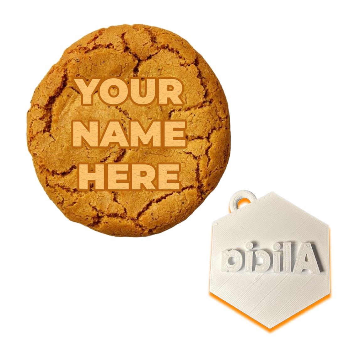 Personalized Name Cookie Stamp – Custom Baking Stamp for Cookies ...