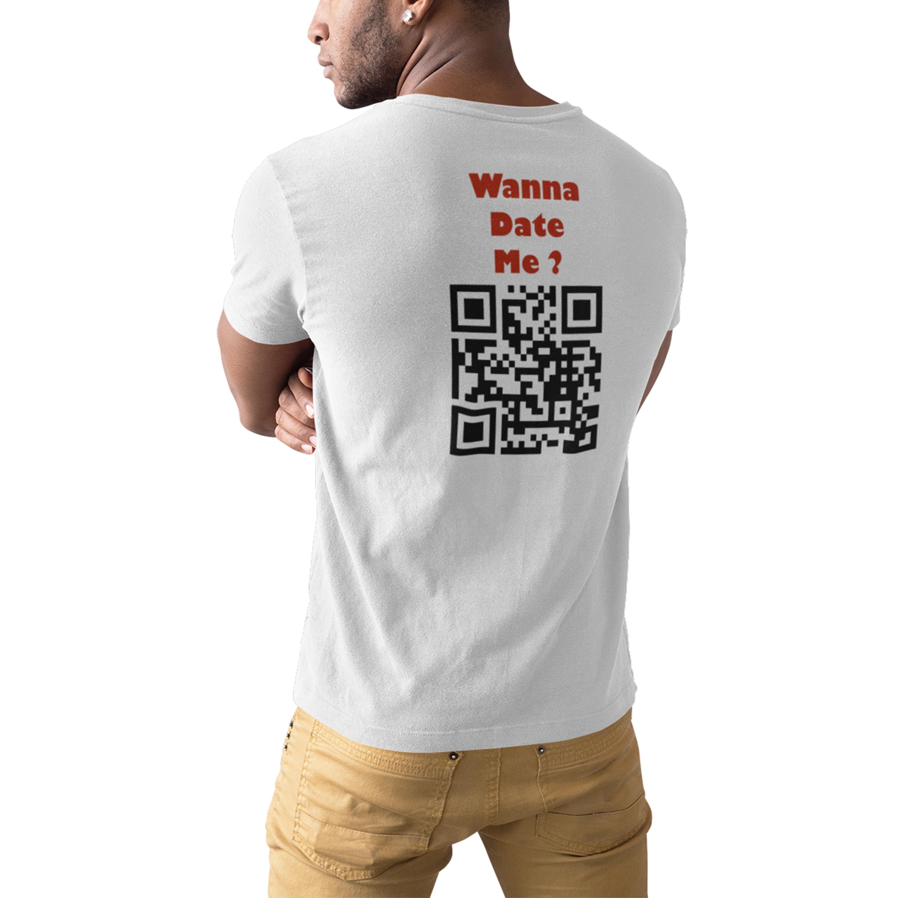Personalized QR Code T-shirt: Scan Me - Social Media Dating Tee - Etsy