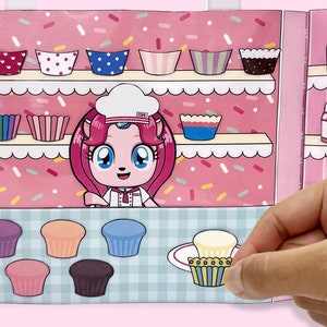 Cupcake Activities for Kids -printable Dollhouse, Pomi's DIY Cupcakes ...