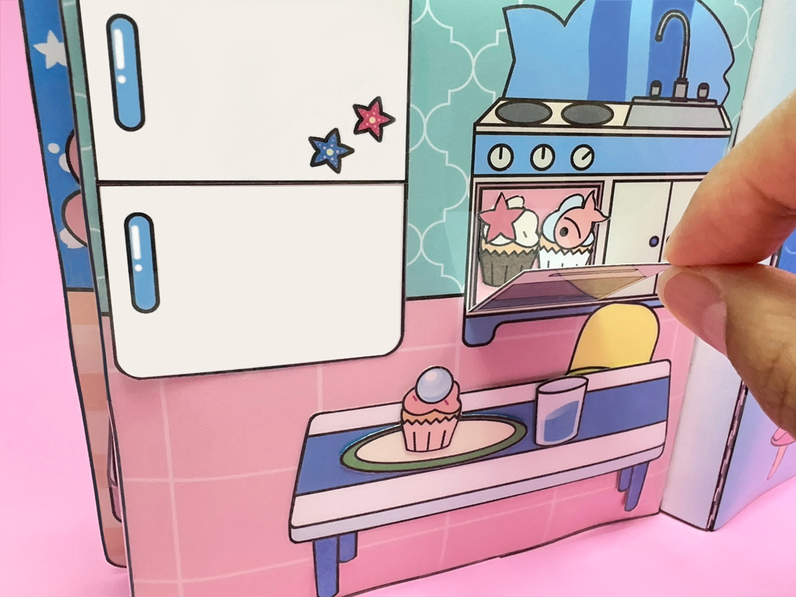 Printable Dollhouse- Unicorn NAMI House by POMIVERSE, POMPOM, Paper ...