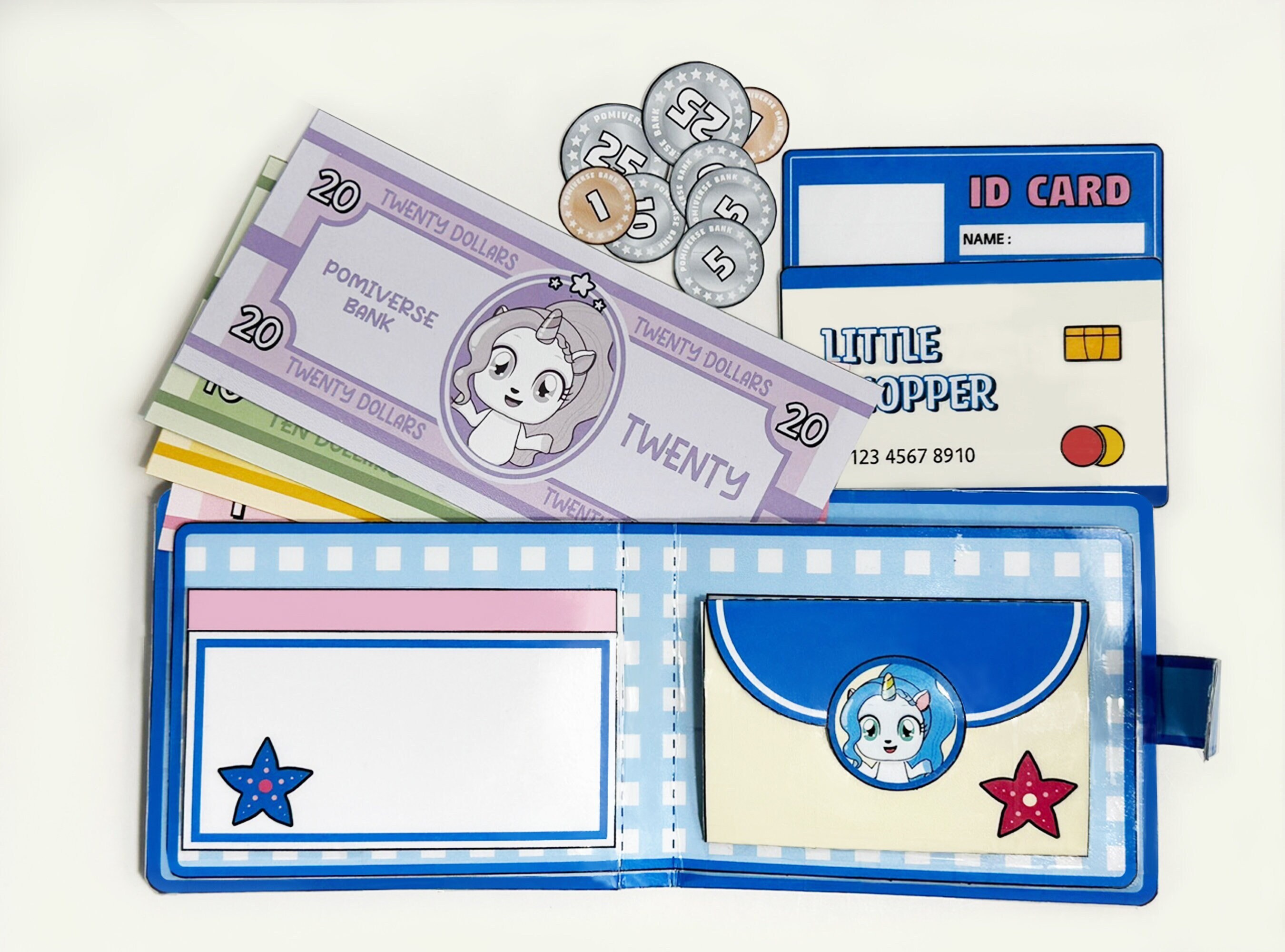 Printable Wallet and Money, Real Size, Wallet and Play Money for Kids ...